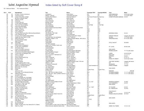 Saint Augustine Hymnal - ILP Music