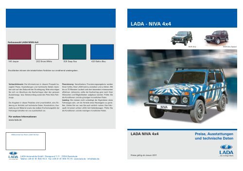 Lada Niva Technische Daten