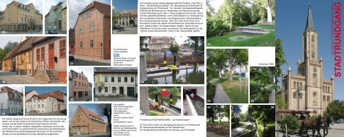 Infoblatt mit Stadtrundgang Altstadt - Fürstenberg/Havel