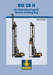 BG 15 H Großdrehbohrgerät Rotary Drilling Rig