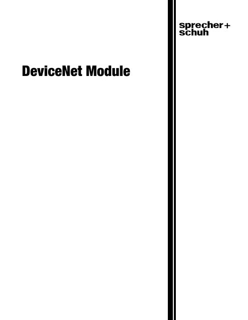 CEP7-EDN DeviceNet Module User Manual - NHP