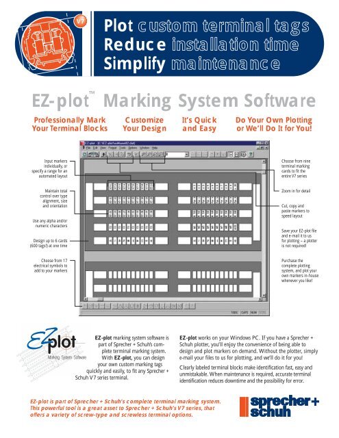 Ez Plot Marking System Software Sprecher Schuh