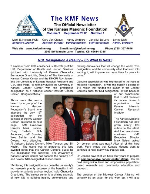 The KMF News - Masonic Band