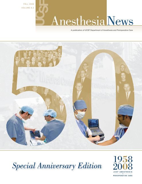AnesthesiaNews - UCSF Department of Anesthesia and ...