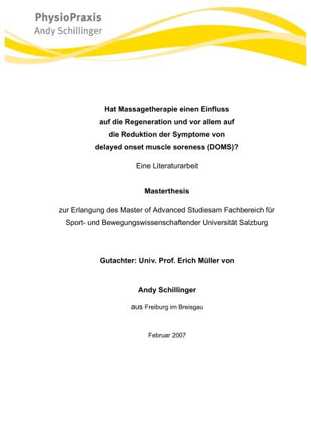 Masterthesis Andy Schillinger_FINAL VERSION.2 - PhysioPraxis ...