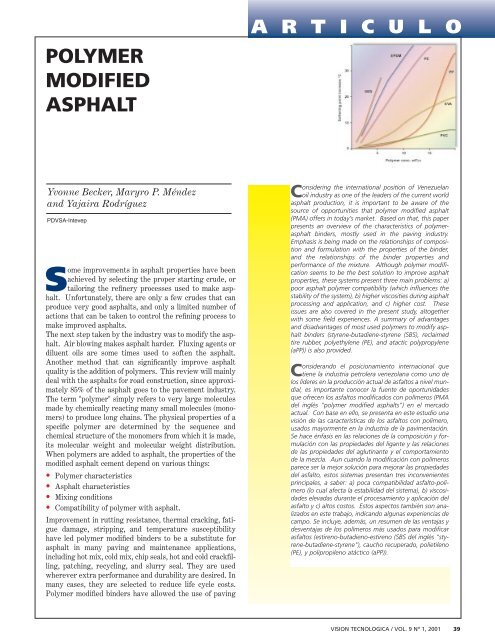POLYMER MODIFIED ASPHALT - e-asphalt.com
