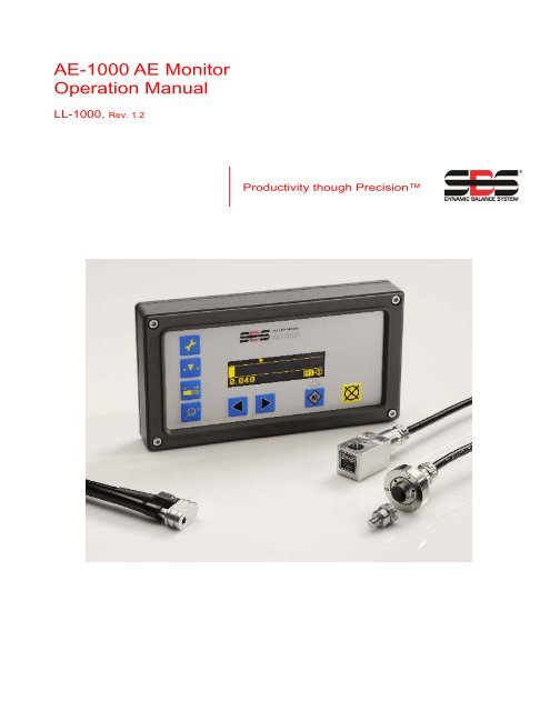 AE-1000 AE Monitor Operation Manual - Dynamic Balance Systems