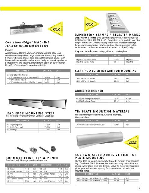 2 PRINTING PLATE PREMOUNT