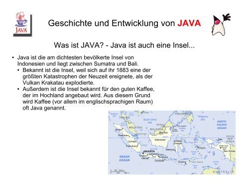 Geschichte und Entwicklung von JAVA
