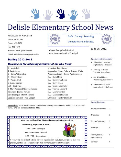 Delisle Elementary School News