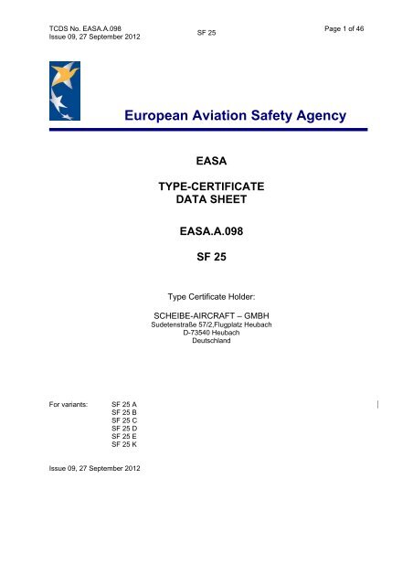 European Aviation Safety Agency - EASA - Europa
