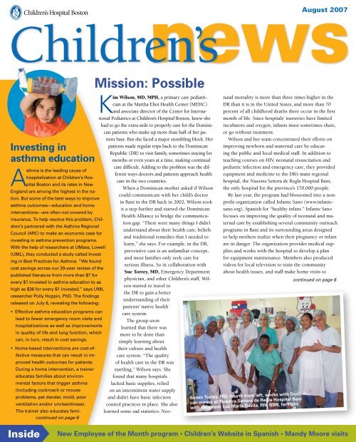 Mission: Possible - Children's Hospital Boston