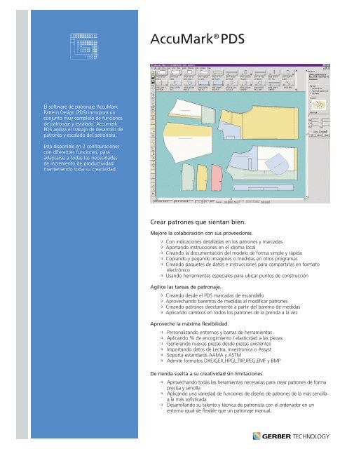 AccuMark® PDS - Gerber Technology
