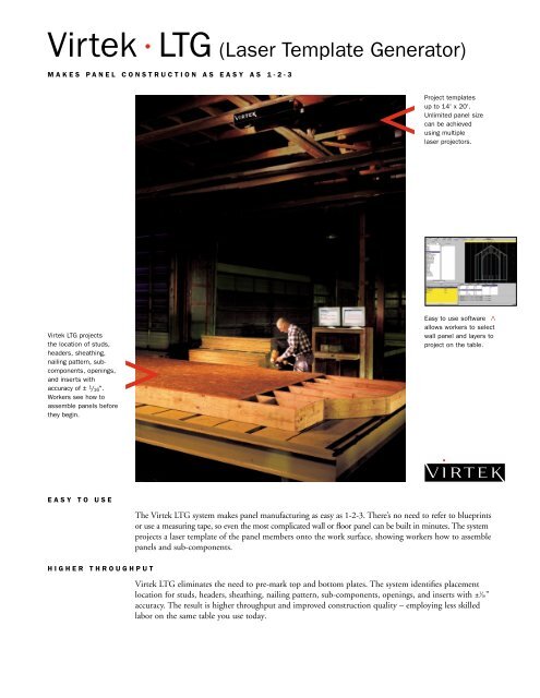 Virtek LTG (Laser Template Generator) - Gerber Technology