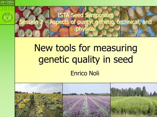 Aspects of purity - International Seed Testing Association