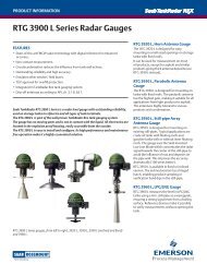 LNG Tank Radar, Raptor System - Emerson Process Management