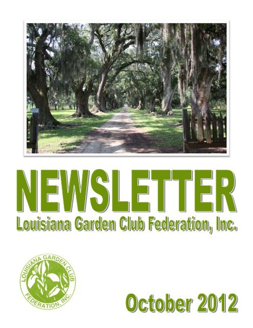 October - Fall Issue - Louisiana Garden Club Federation, Inc.