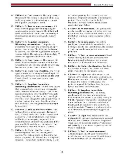 Chapter 9. Practice Cases