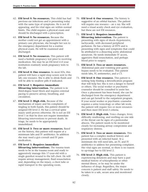 Chapter 9. Practice Cases