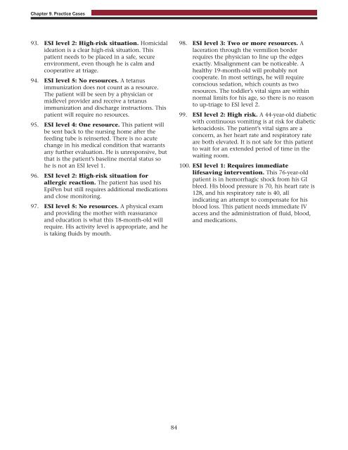 Chapter 9. Practice Cases