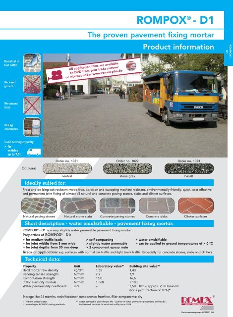 ROMPOX® - D1 - ROMEX-PFM