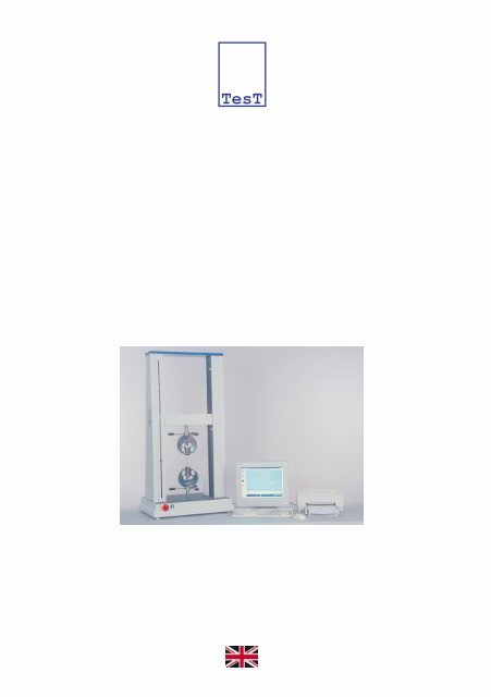 Universal testing machines - Accessories - TesT GmbH