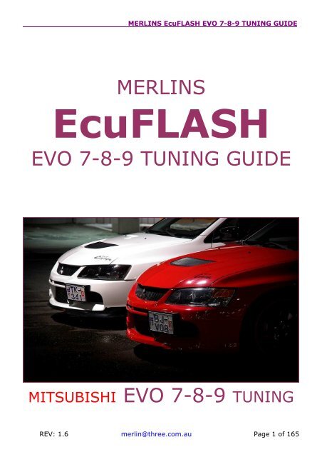 Merlins EcuFlash EVO 7-8-9 TUNING GUIDE-V1.6 - EvoEcu