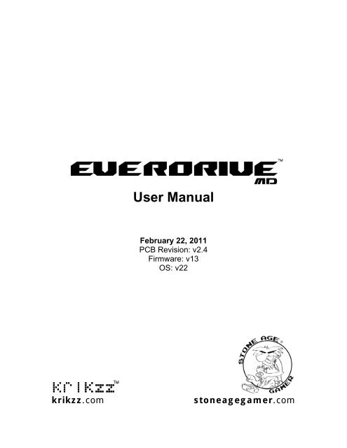 EverDrive MD manual - Krikzz