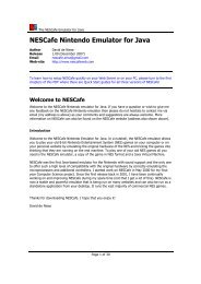 NESCafe Nintendo Emulator for Java - NESCafe Play