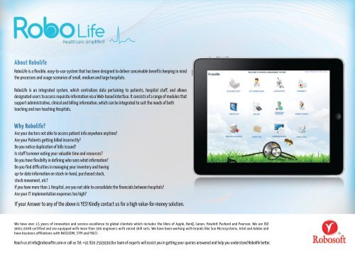 Download Brochure - Robosoft Technologies