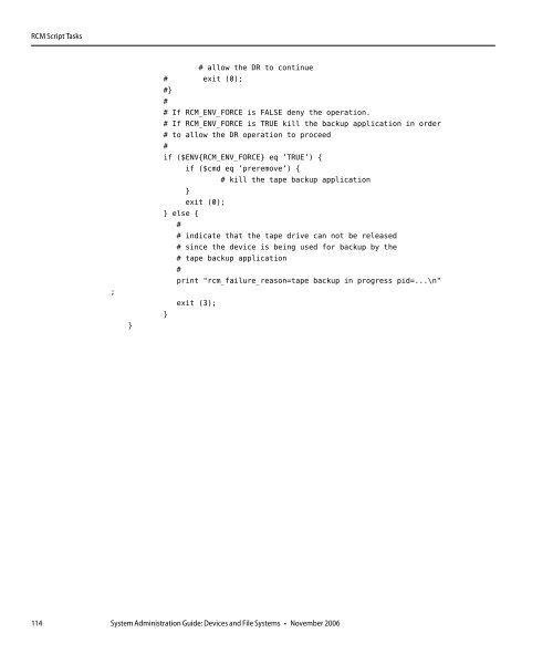 RCM Script Tasks 114 ; }