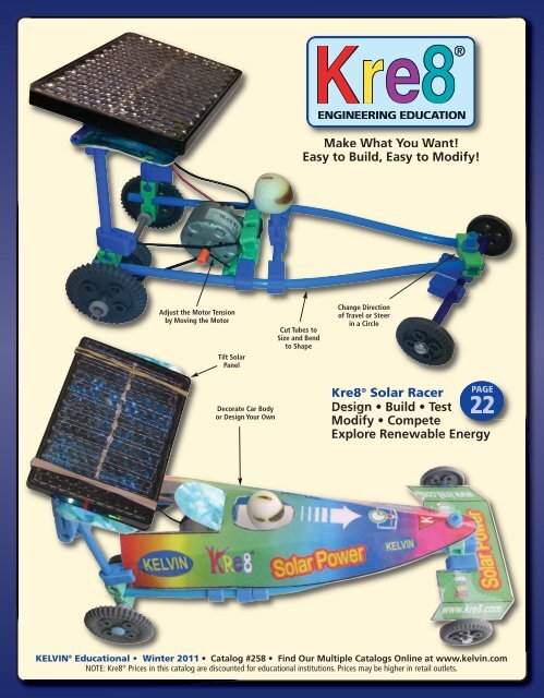 Kre8® Solar Racer Design • Build • Test Modify ... - Kelvin Electronics