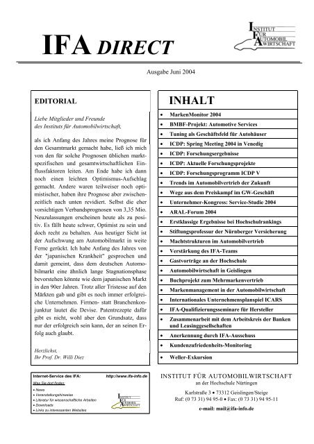 IFA Direct Juni 2004 - MACS