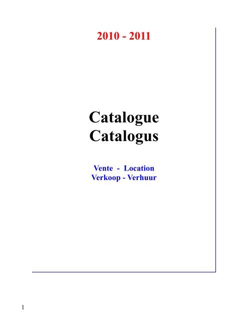 Catalogue Catalogus - ITS