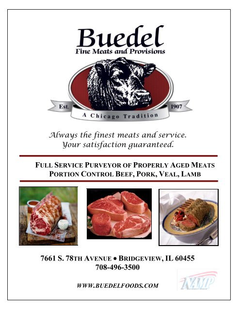 Buedel Fine Meats Product Catalog - Buedel Fine Meats and ...