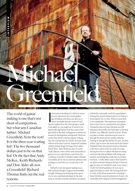 018-020. Interview. Michael Greenfield_rev2.indd - Greenfield Guitars