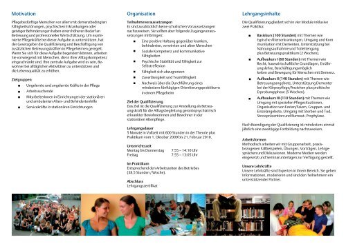 Download - Info Flyer - Termine / Lehrgangsinhalte - GGBH