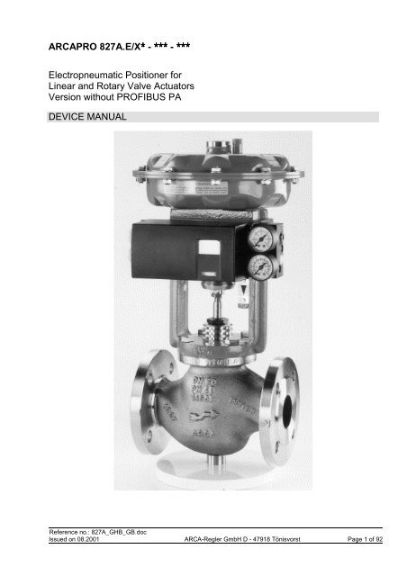 Figure 2-4 Purging air switch on the valve block, view of the ... - AMS