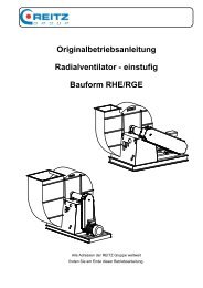 einstufig Bauform KXE - REITZ Ventilatoren