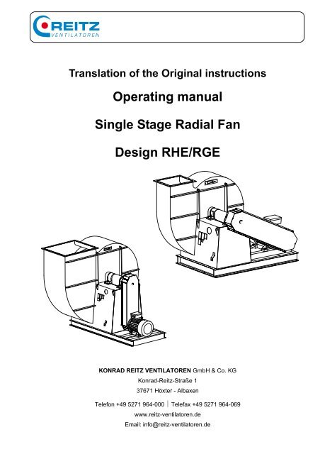 RHE/RGE - REITZ Ventilatoren
