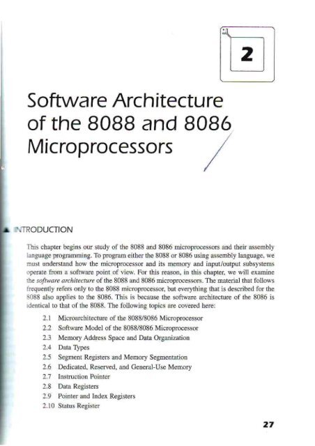 purpose of segment registers in 8086 microprocessor