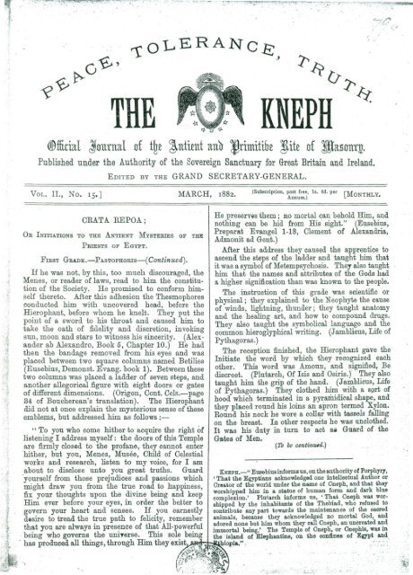 1"Jy U':r KNEPH .~ THE - Ordo Fratres Lucis