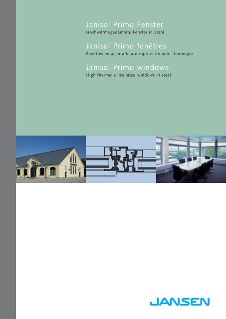 Bestellkatalog Janisol Primo Fenster - gilbert