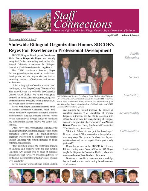 Sdcoe Logo Staff Connections Staff Connections San Diego County