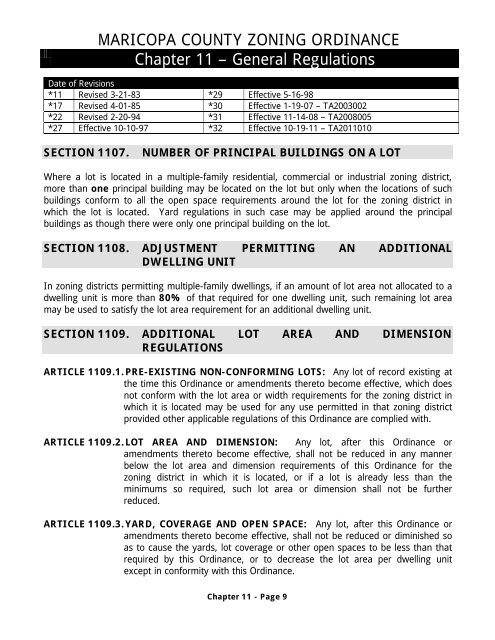 MARICOPA COUNTY ZONING OR