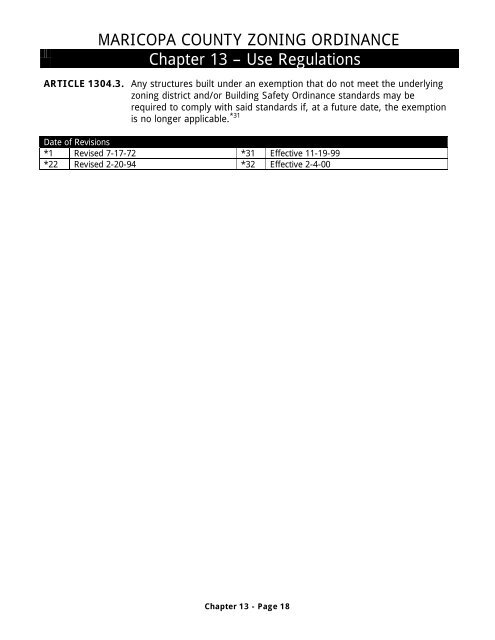MARICOPA COUNTY ZONING OR