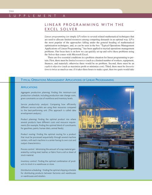 LINEAR PROGRAMMING WITH THE EXCEL SOLVER - Ateneonline