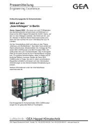 GEA Fan Coil Units - GEA Air Treatment
