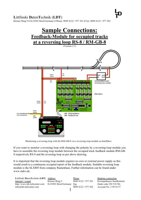 Sample Connections: - LDT