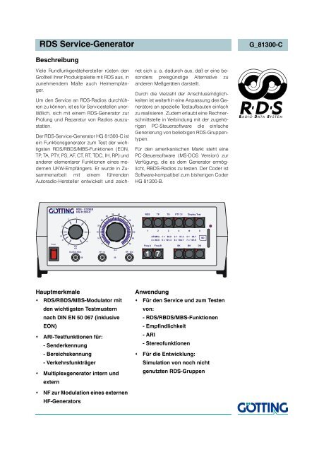 RDS Service-Generator